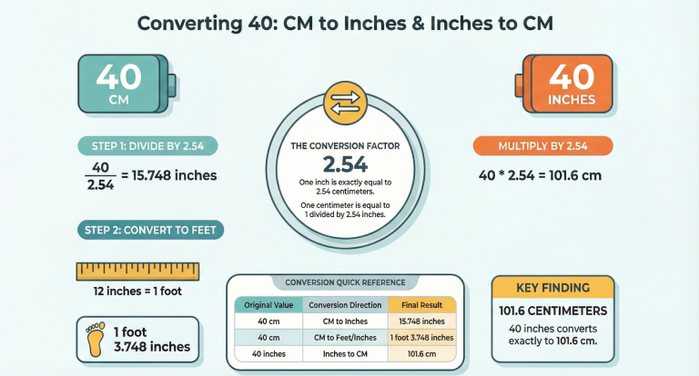 40 cm to Inches - Complete Conversion Guide (15.748 Inches)
