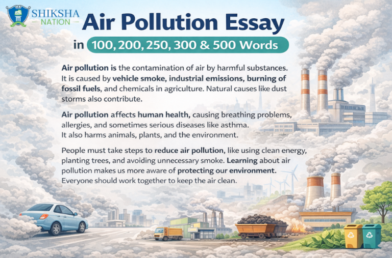 Air Pollution Essay for Students in 100, 150, 200, 250, 350 & 500 Words ...