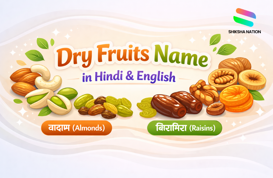 Dry Fruits Name in Hindi & English for Students | Shiksha Nation