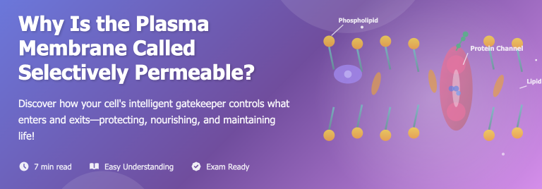 Why Plasma Membrane Is Selectively Permeable