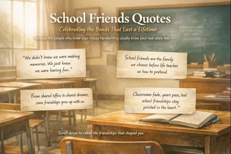 90+ Best School Friends Quotes - Friendship Captions & Memories