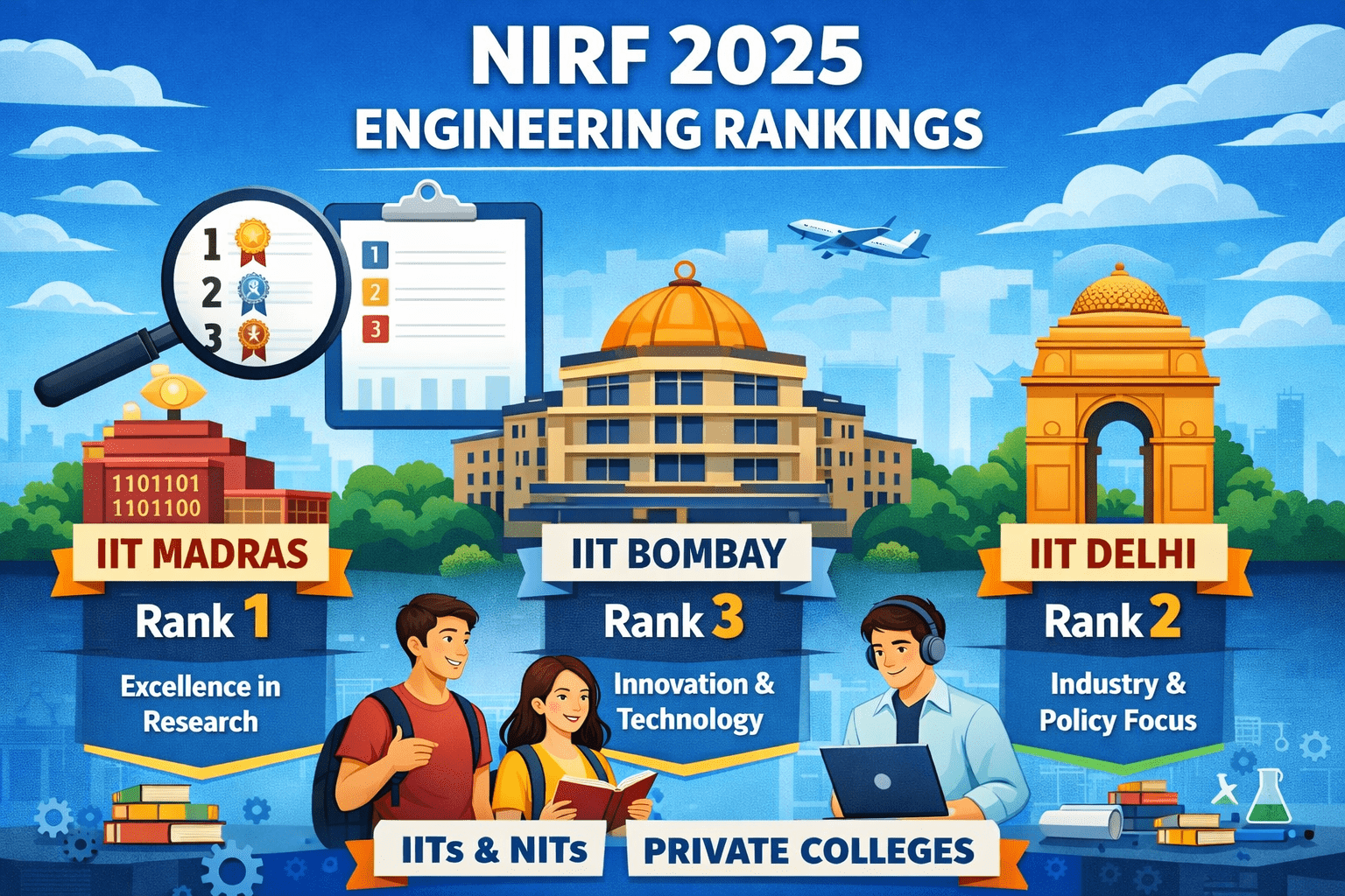 Top 50 Engineering Colleges in India as per NIRF 2025